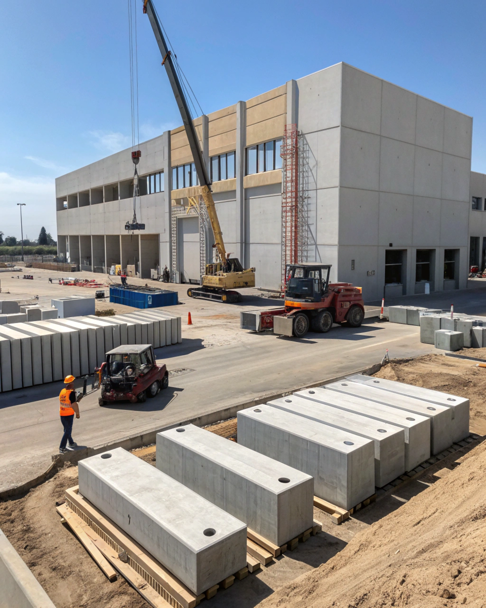 El Monte California Precast Concrete Modern Construction
